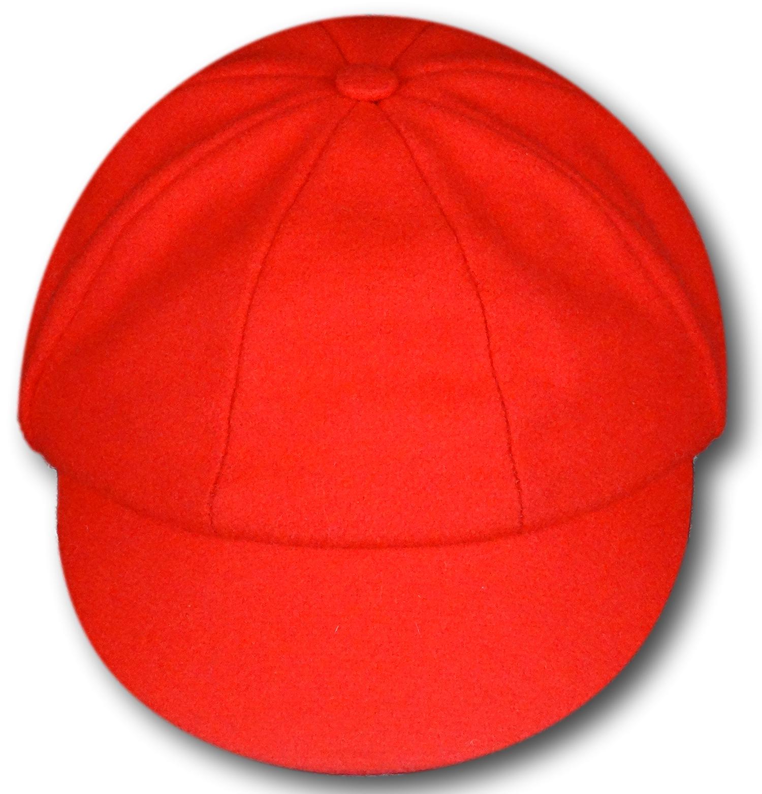 Red Wool Flannel School Cap - Etsy