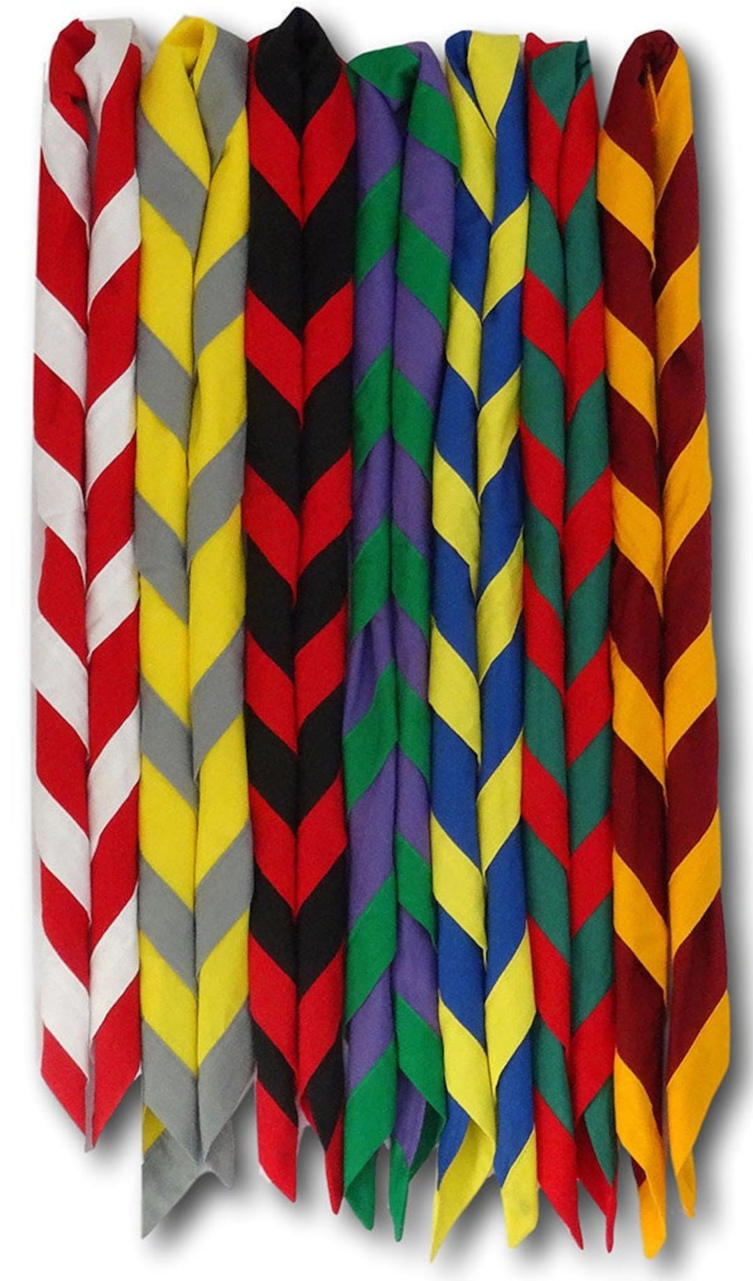 Boy Scout, Cub Scout & Girl Guide Neckers. Various Colour Combinations ...