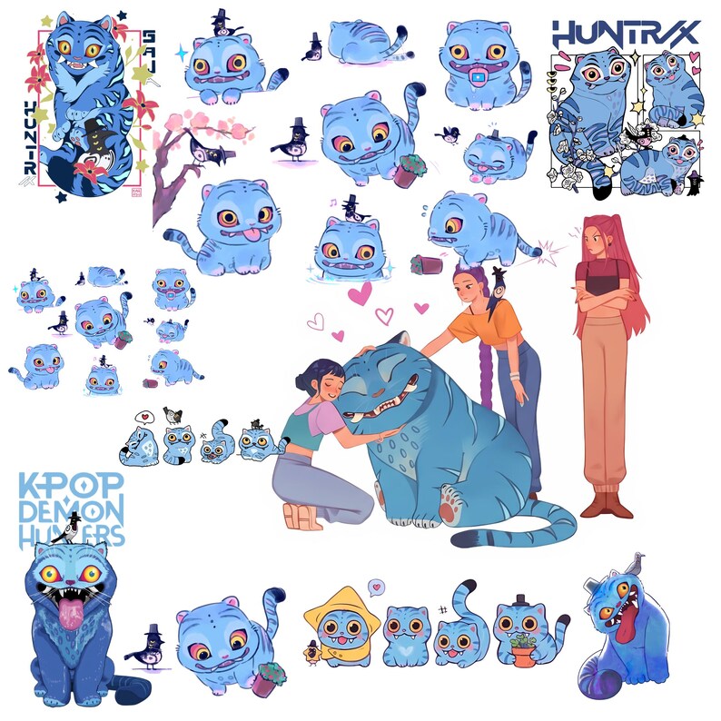 50+ Demon Hunter Derpy PNG Bundle -- Kpop Derpy Tiger Designs -kpop ...