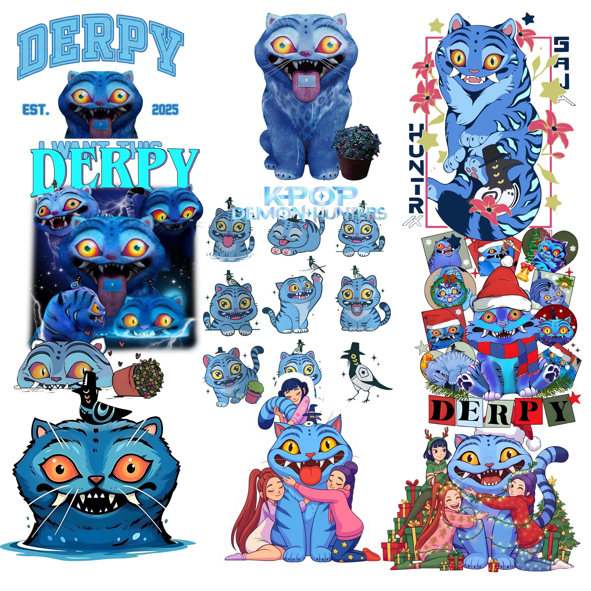 50+ Demon Hunter Derpy PNG Bundle -- Kpop Derpy Tiger Designs -kpop ...