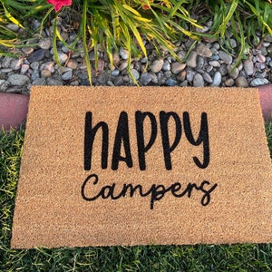 Happy Campers Front Door Rug - Etsy
