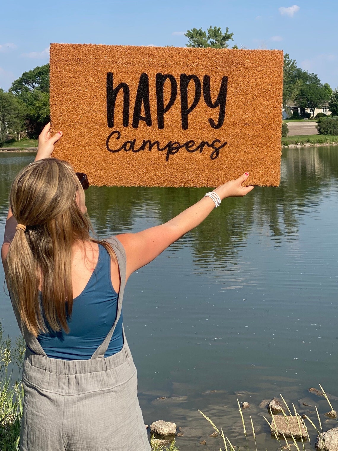 Happy Campers Front Door Rug - Etsy