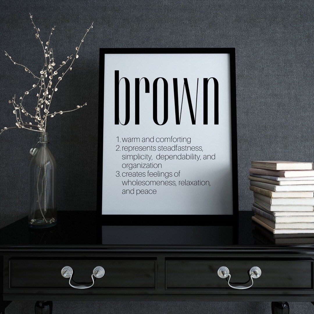 Brown Is, Motivational Quotes, Dorm Room Decor, Printable ...