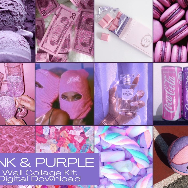 Purple Wall Collage - Etsy