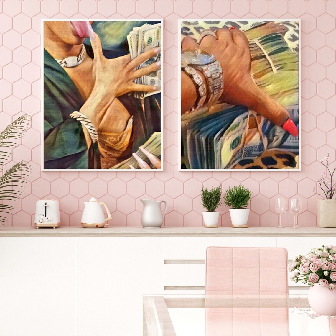 Printable Black Girl Wall Art Boss Babe Poster 2 Piece - Etsy