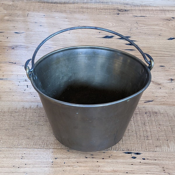 Antique Brass Bucket - Etsy