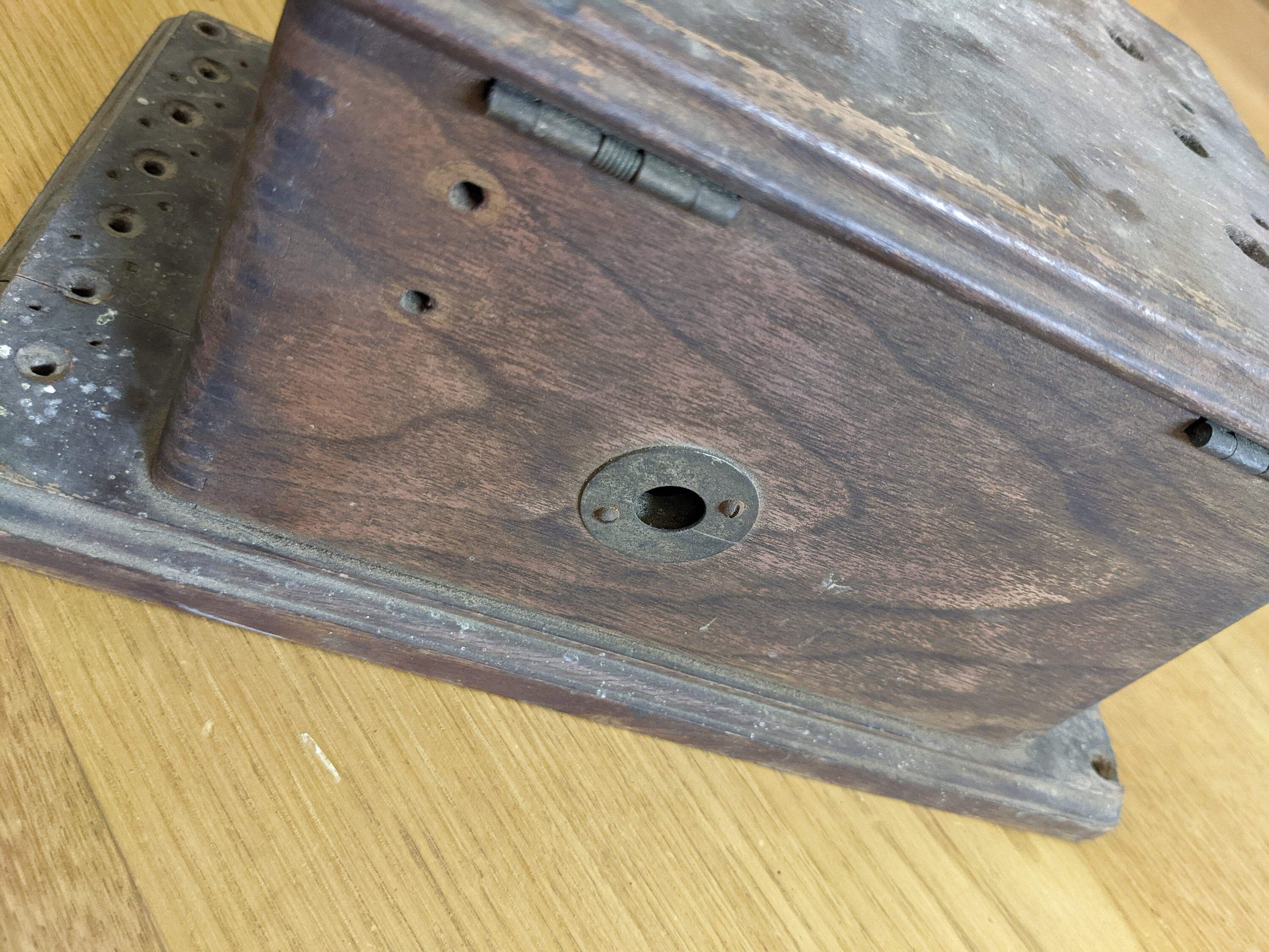 Antique Western Electric Company Wood Telephone Box Vintage Dovetail ...