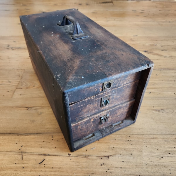 Antique Wood Box - Etsy