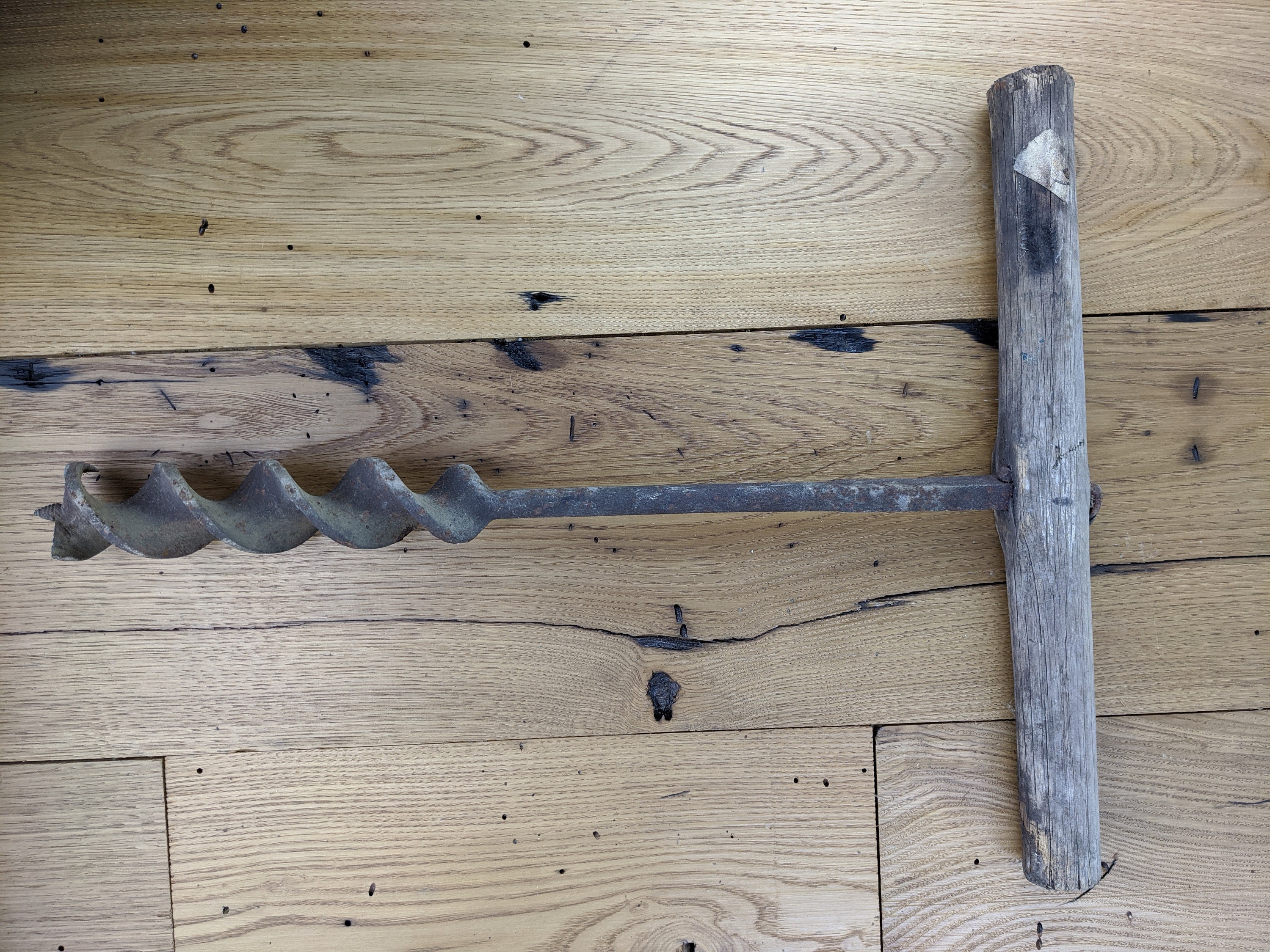 Antique Wooden Handle Auger Primitive Wooden Handle Auger - Etsy