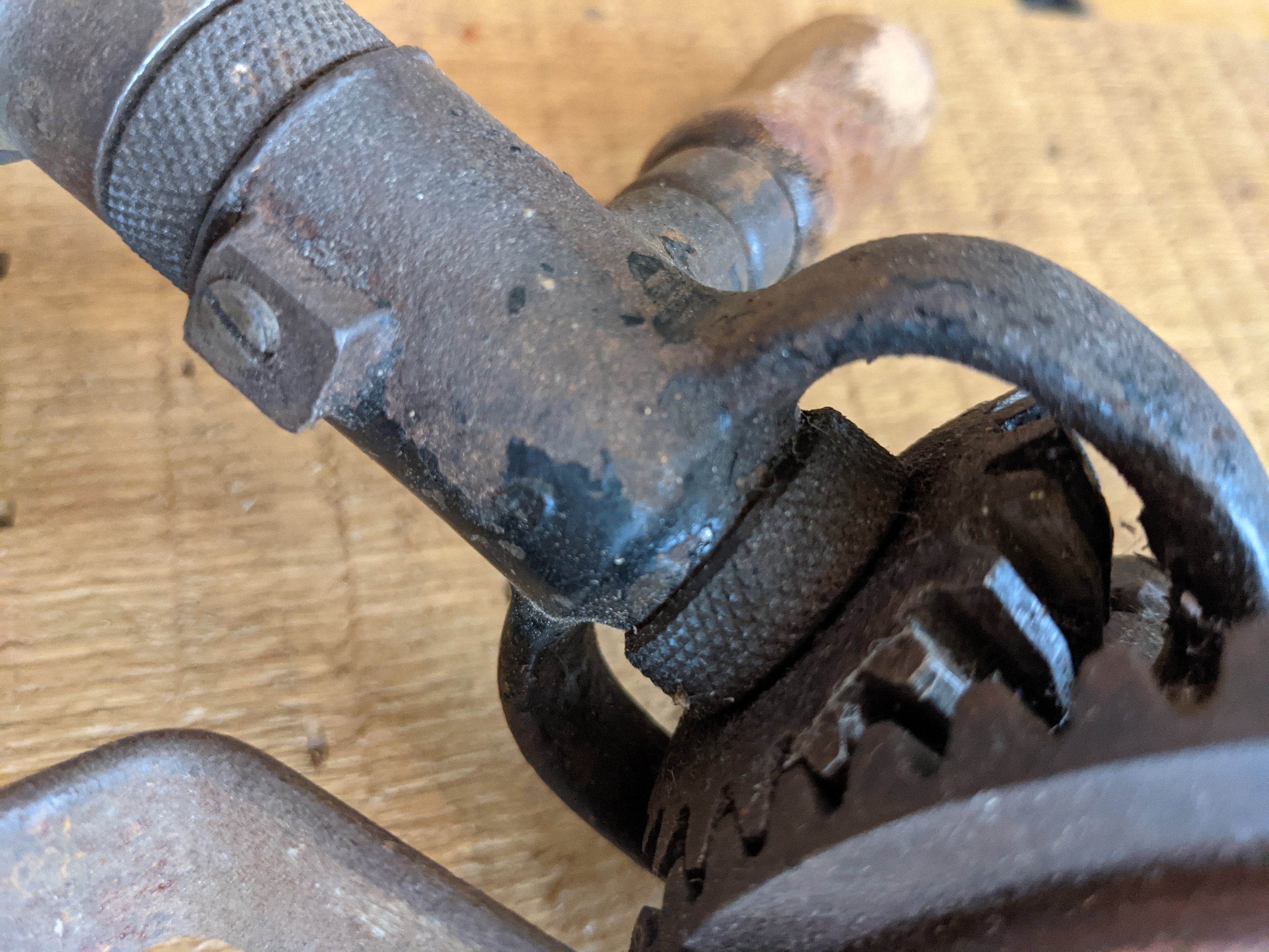 Vintage Hand Crank Drill Vintage Hand Held Crank Drill Antique Manual ...