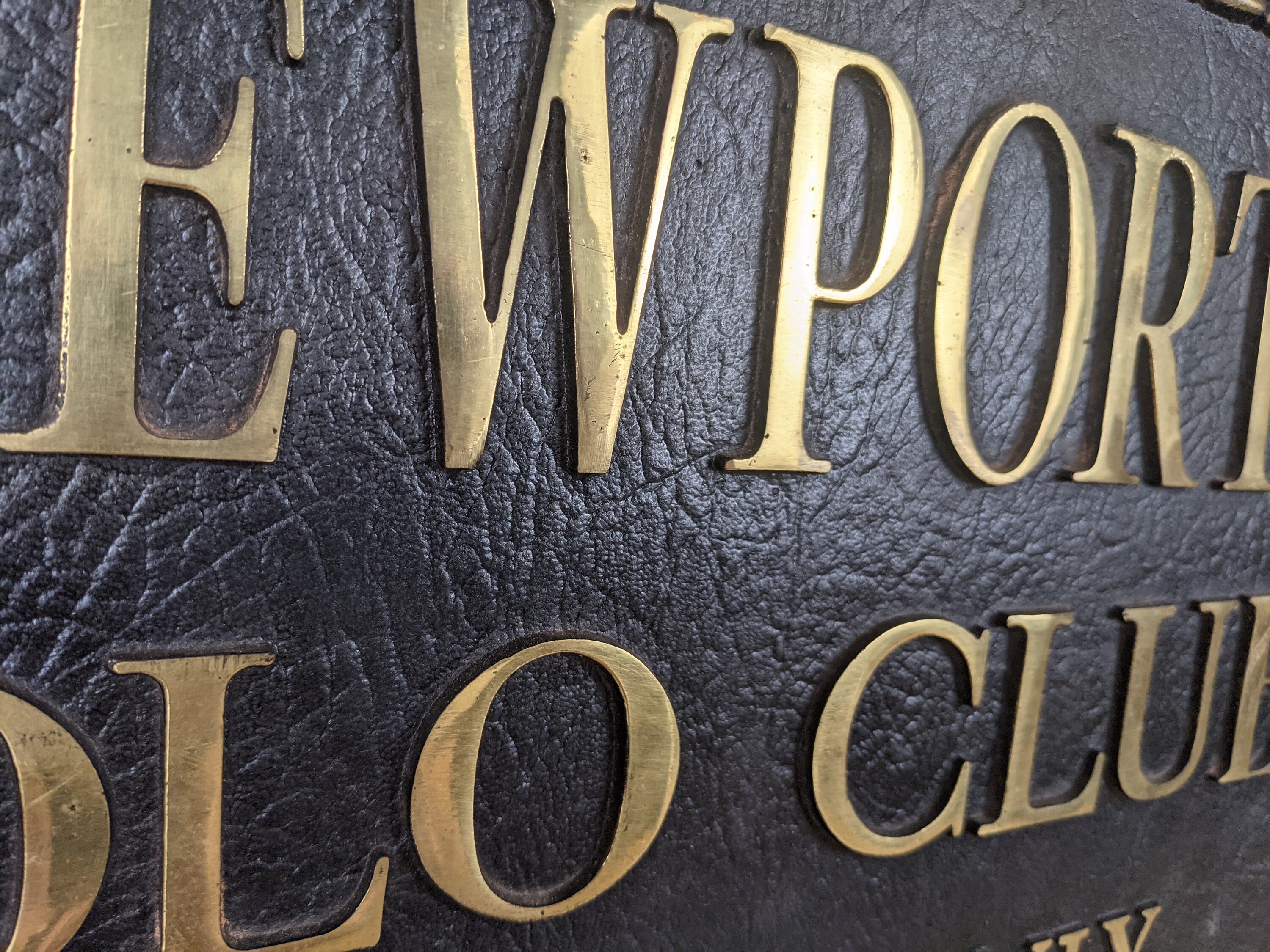Solid Brass Vintage Newport Polo Club Sign Man Cave - Etsy