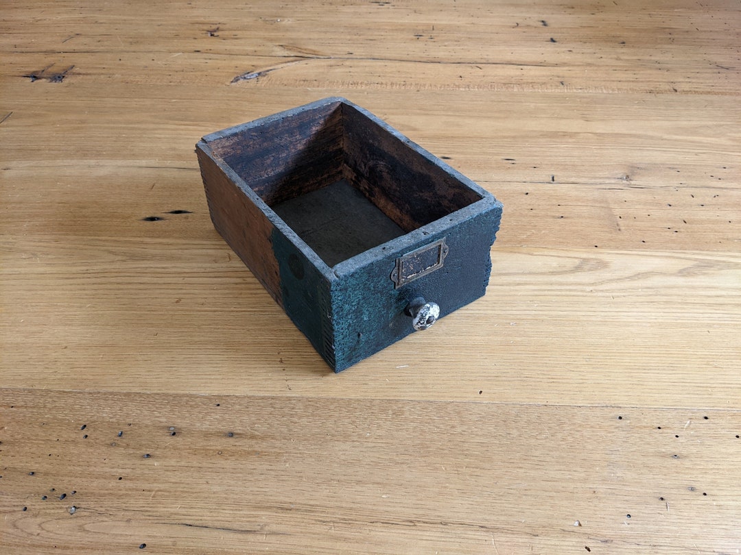 Antique Wood Drawer - Vintage Wooden Storage Drawer - Antique Wood ...