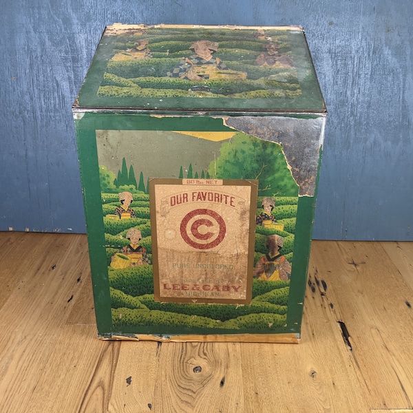 Antique Tin Box - Etsy