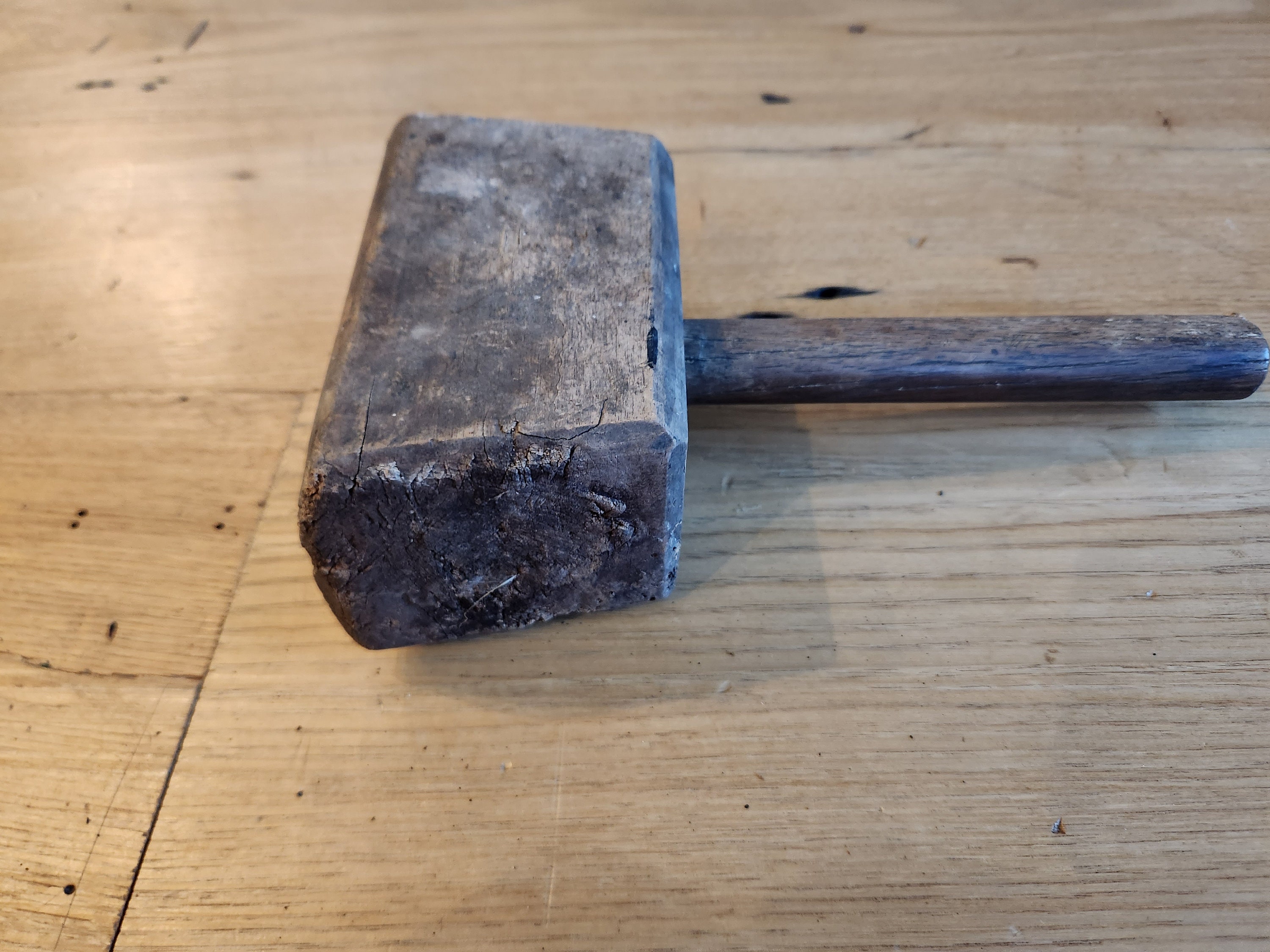 Antique Wooden Mallet Rustic Hand Tool Primitive - Etsy