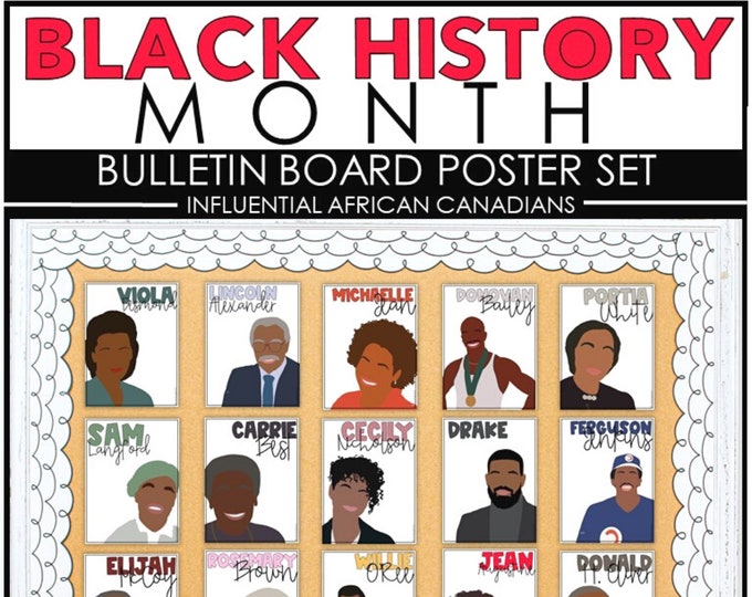 Black History Month Canada Notable Canadians Printable Posters Famous ...