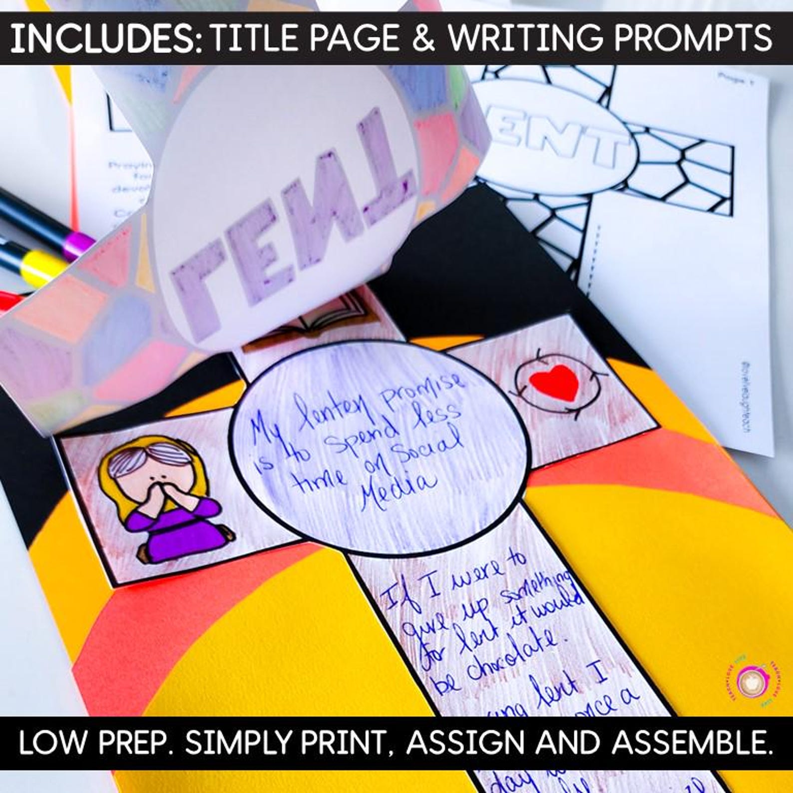 Lent | My Lenten Promise Craft | Catholic Religion Activity - Etsy