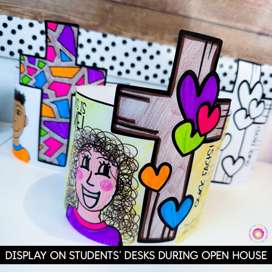 Catholic Back to School Activity | Desk All About Me Display | Bible ...