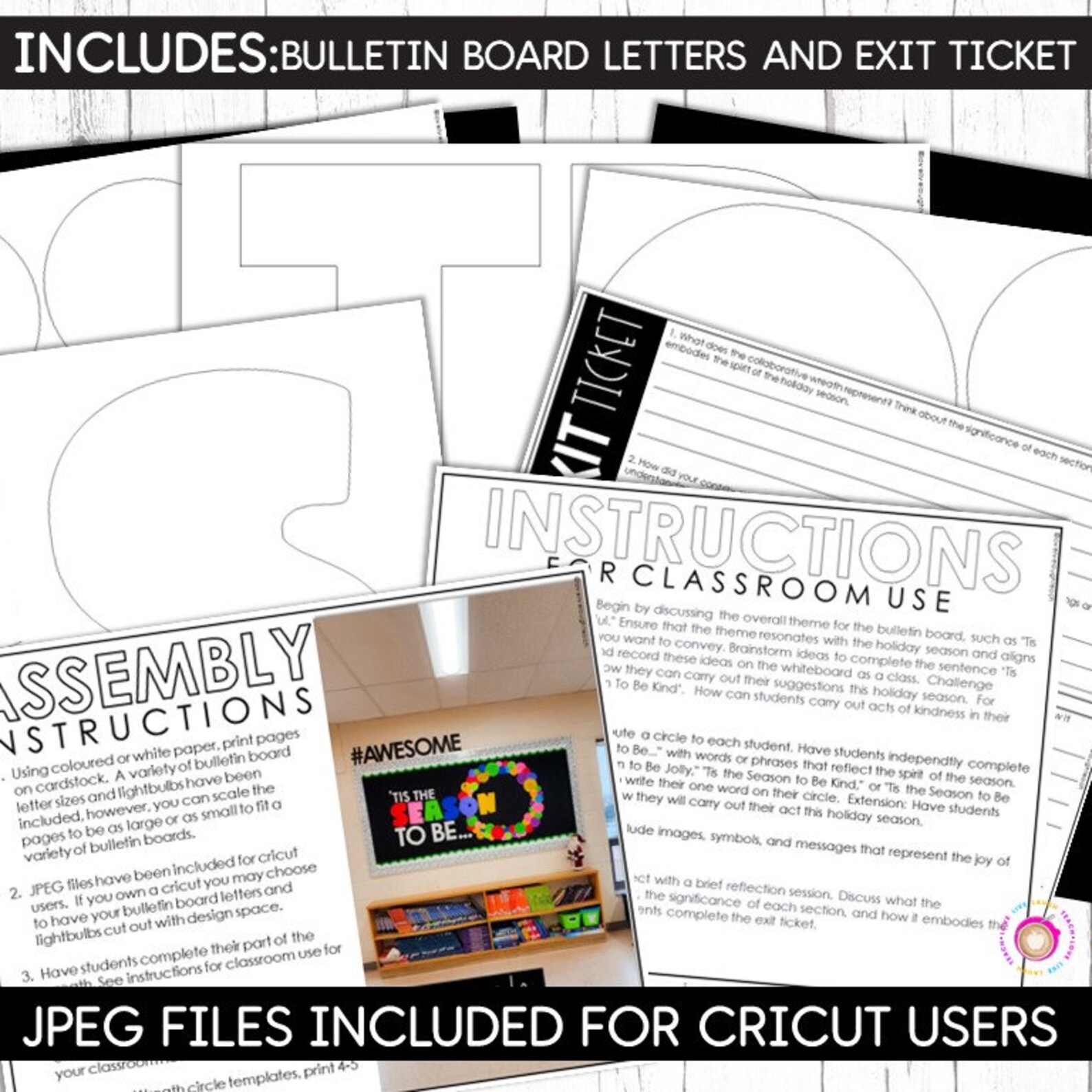 Christmas Bulletin Board Kit Holiday Bulletin Board - Etsy