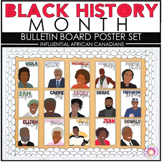 Black History Month Posters African Canadian Posters | Etsy
