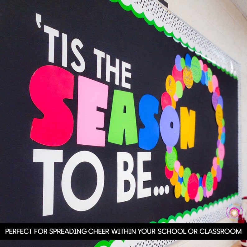 Christmas Bulletin Board Kit Holiday Bulletin Board - Etsy