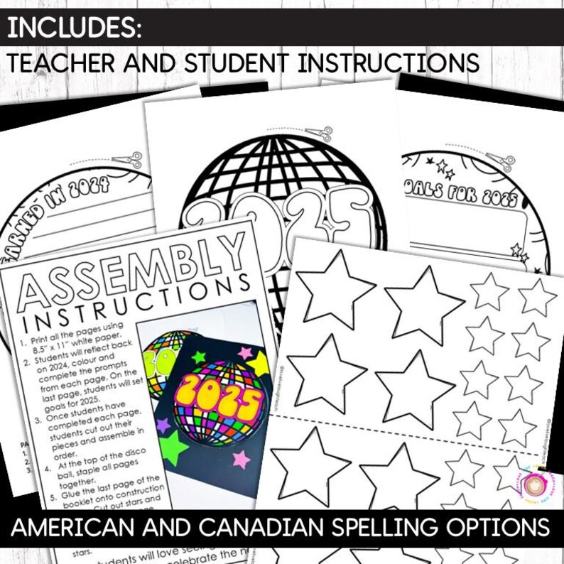 New Year 2025 | New Years Resolution 2025 | Printable Activity Booklet ...
