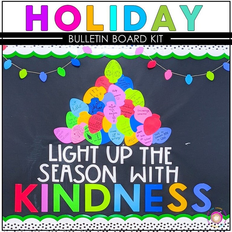 Christmas Bulletin Board | Holiday Kindness Bulletin Board - Etsy