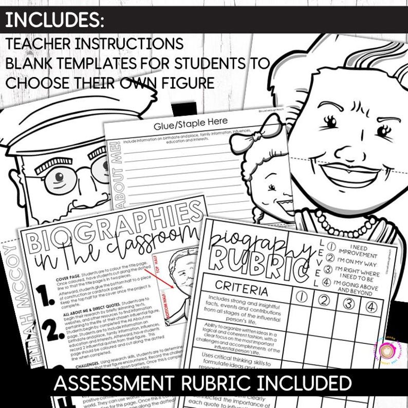 Black History Month Biography Research Flip Book | Student-led Project ...