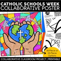 Catholic Schools Week Bulletin Board Set: We Love Our Catholic School ...