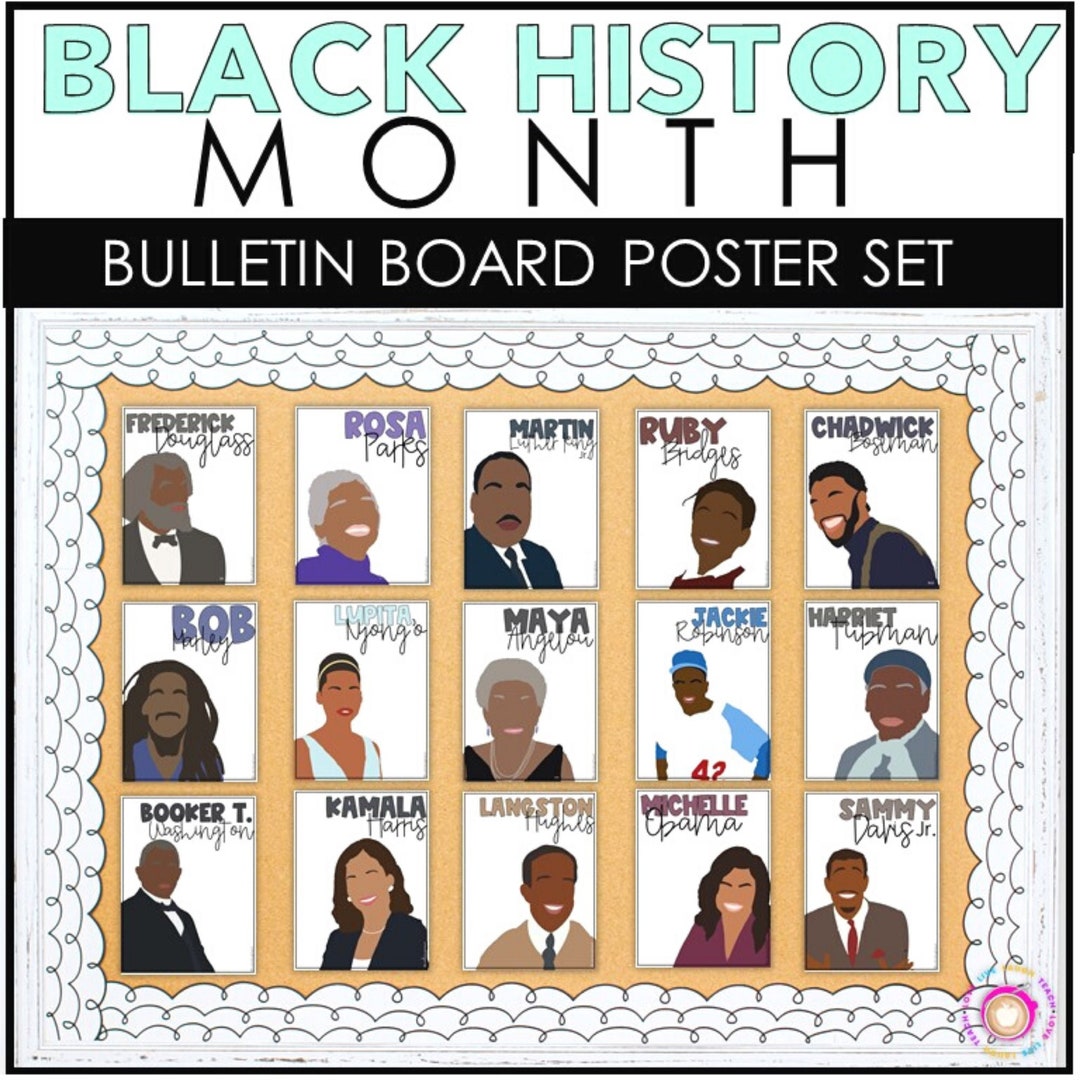 Black History Posters Black History Month Bulletin Board - Etsy