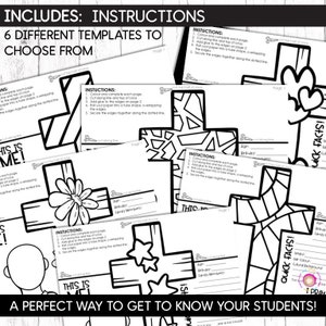 Catholic Back to School Activity | Desk All About Me Display | Bible ...