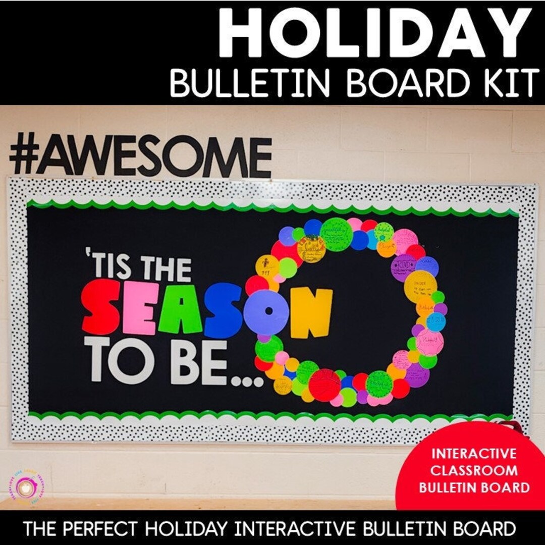 Christmas Bulletin Board Kit Holiday Bulletin Board - Etsy