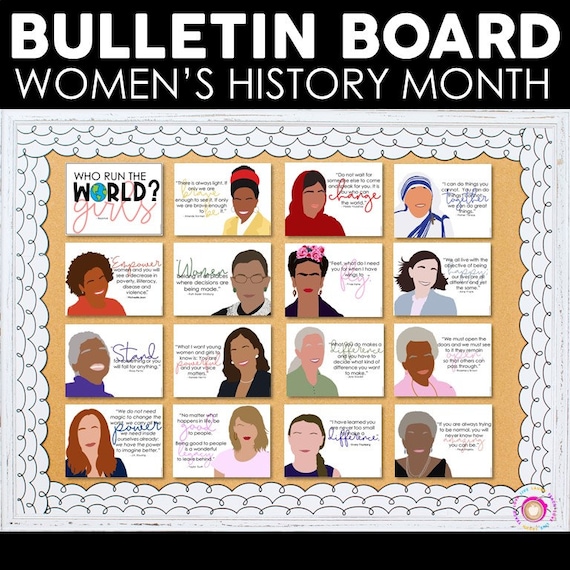 Panneau D'affichage Du Mois De L'histoire Des Femmes