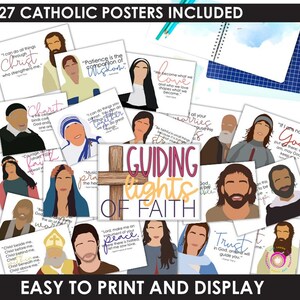 Catholic Saint Posters | Saints Bulletin Board | Catholic Bulletin ...