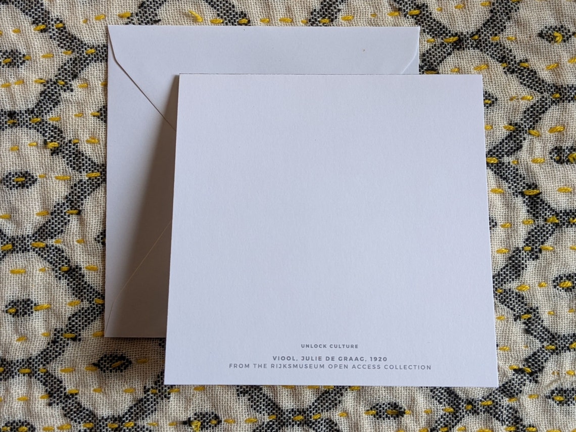 Printable Square 5x5 Folded Art Card Violet - Etsy