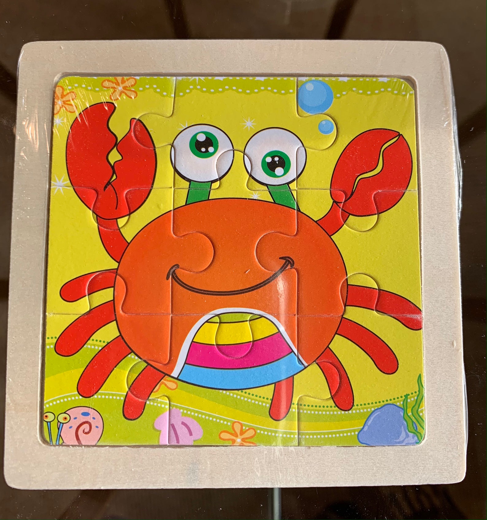 Crab Jigsaw Puzzle Fun educational animal childrens puzzle | Etsy