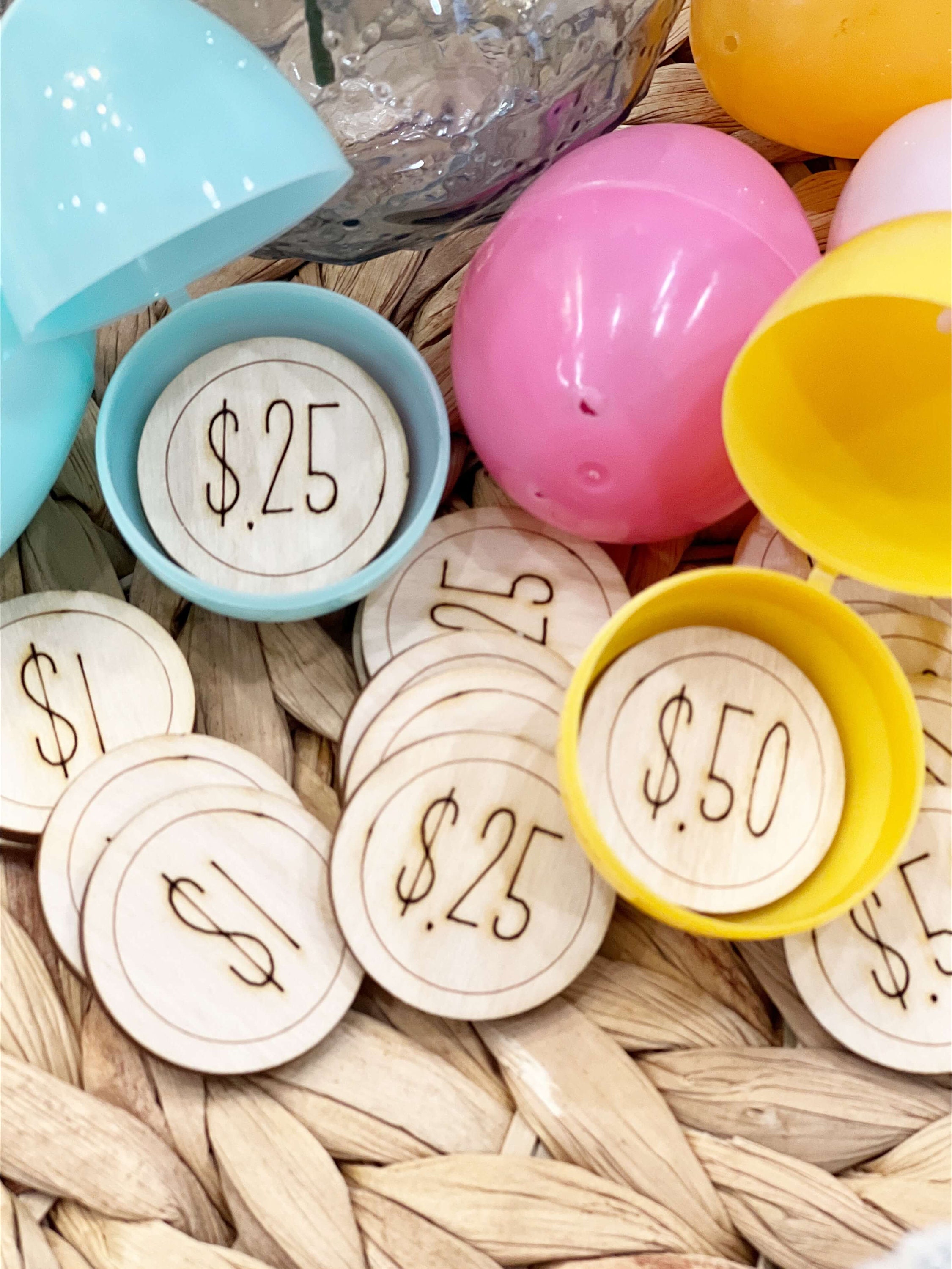 Easter Egg Tokens Egg Hunt Filler Non Candy Egg Filler Easter Egg Hunt ...