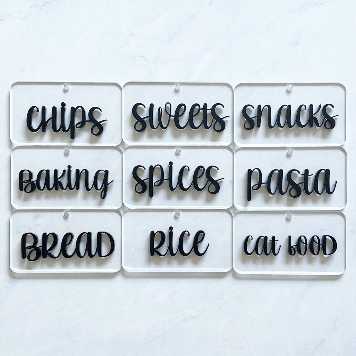 Basket Tags Organizational Tags Labels Labels for Baskets Acrylic Tags ...