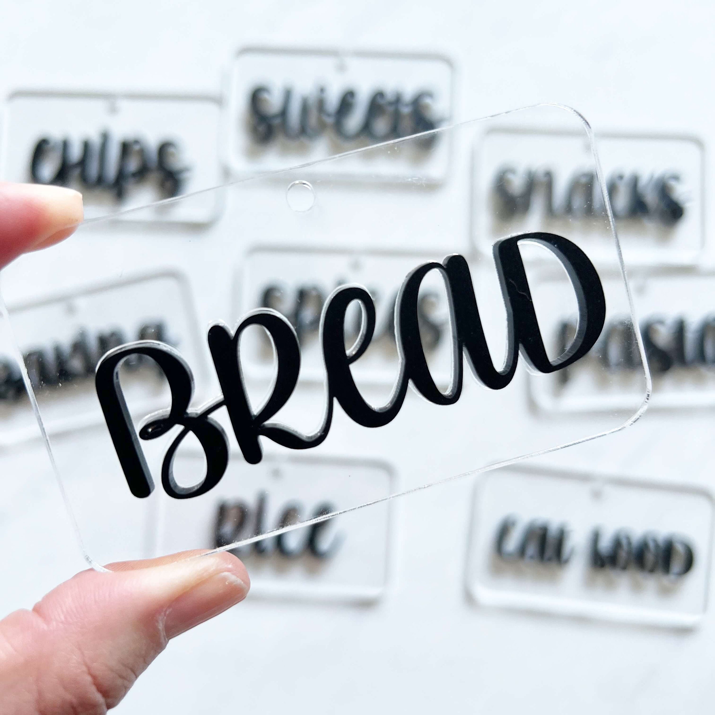 Basket Tags Organizational Tags Labels Labels for Baskets Acrylic Tags ...