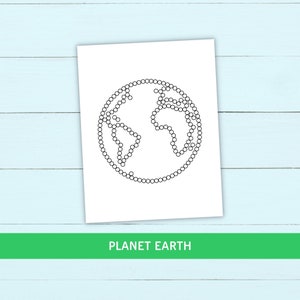 Earth Day Q-tip Tracing Sheets - Printable Preschool Worksheets for ...
