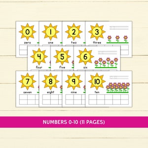 Spring Counting Play Dough Mats for Toddlers & Preschool - Printable ...