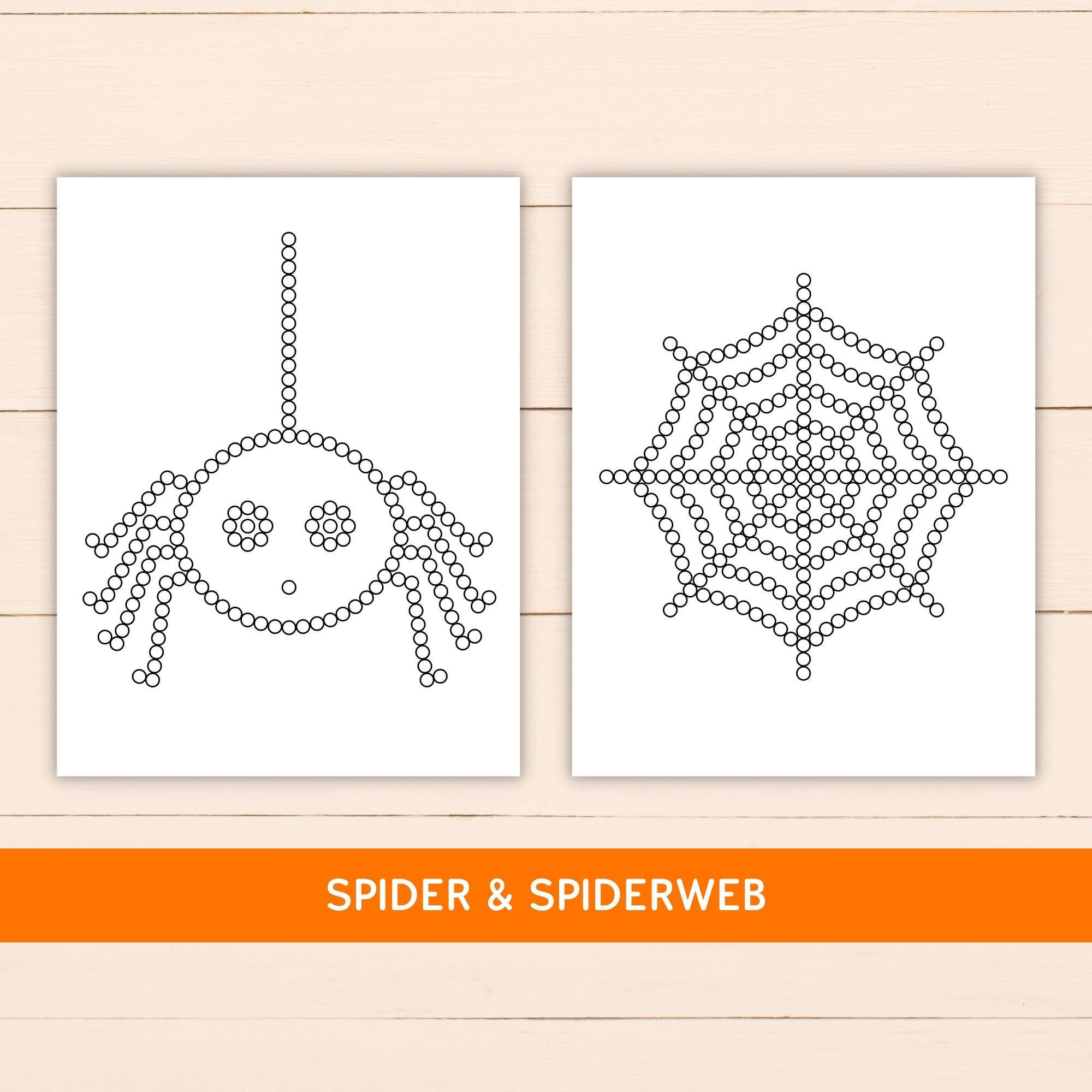 Halloween Q-tip Tracing Sheets - Printable Preschool Worksheets for ...