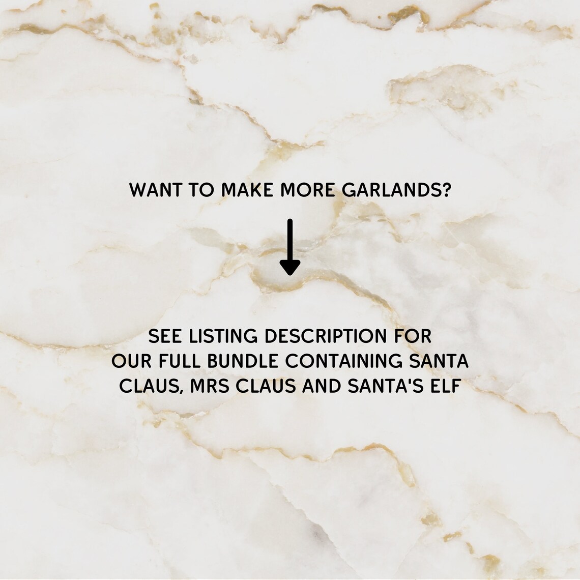 Printable Template for Santa's Clothesline Garland - PDF Instant ...