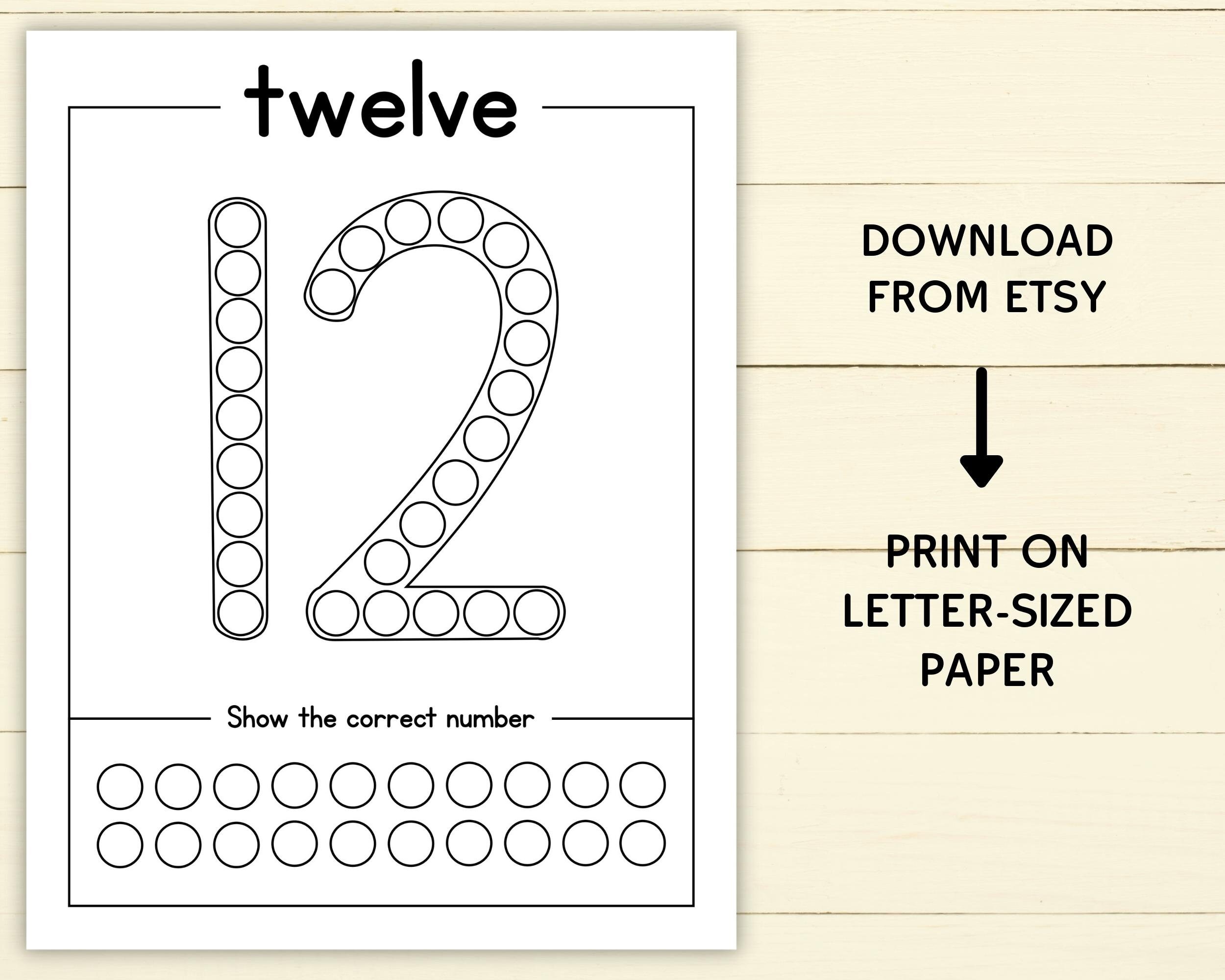 Dot-to-dot Numbers 1-20 Printable Learning Activity for Kids - Etsy Canada