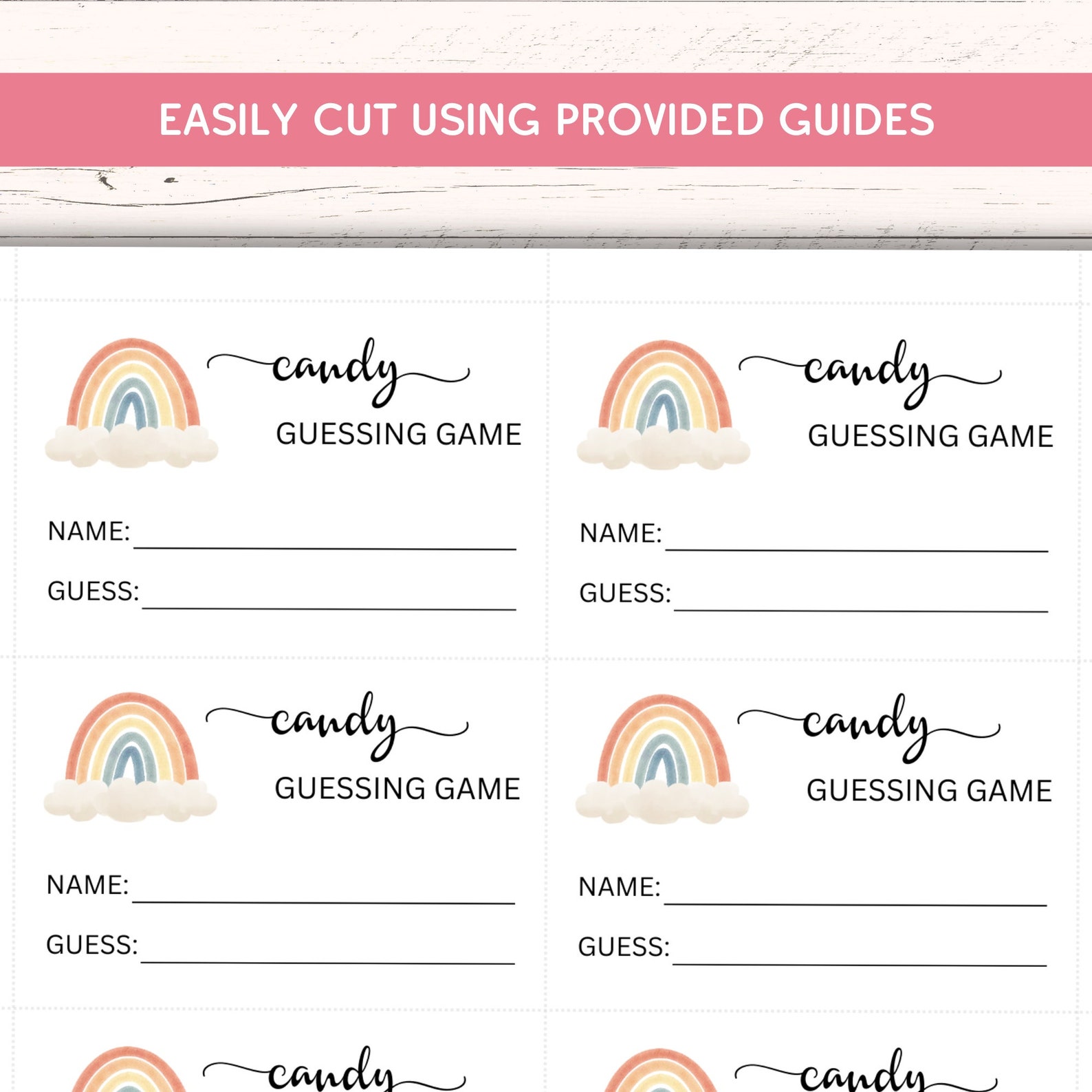 Guess How Many Candies Game - Candy Guessing Game - How Many Candies ...