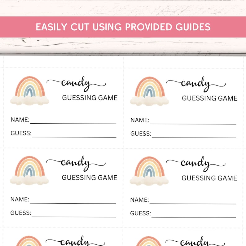 Guess How Many Candies Game - Candy Guessing Game - How Many Candies ...