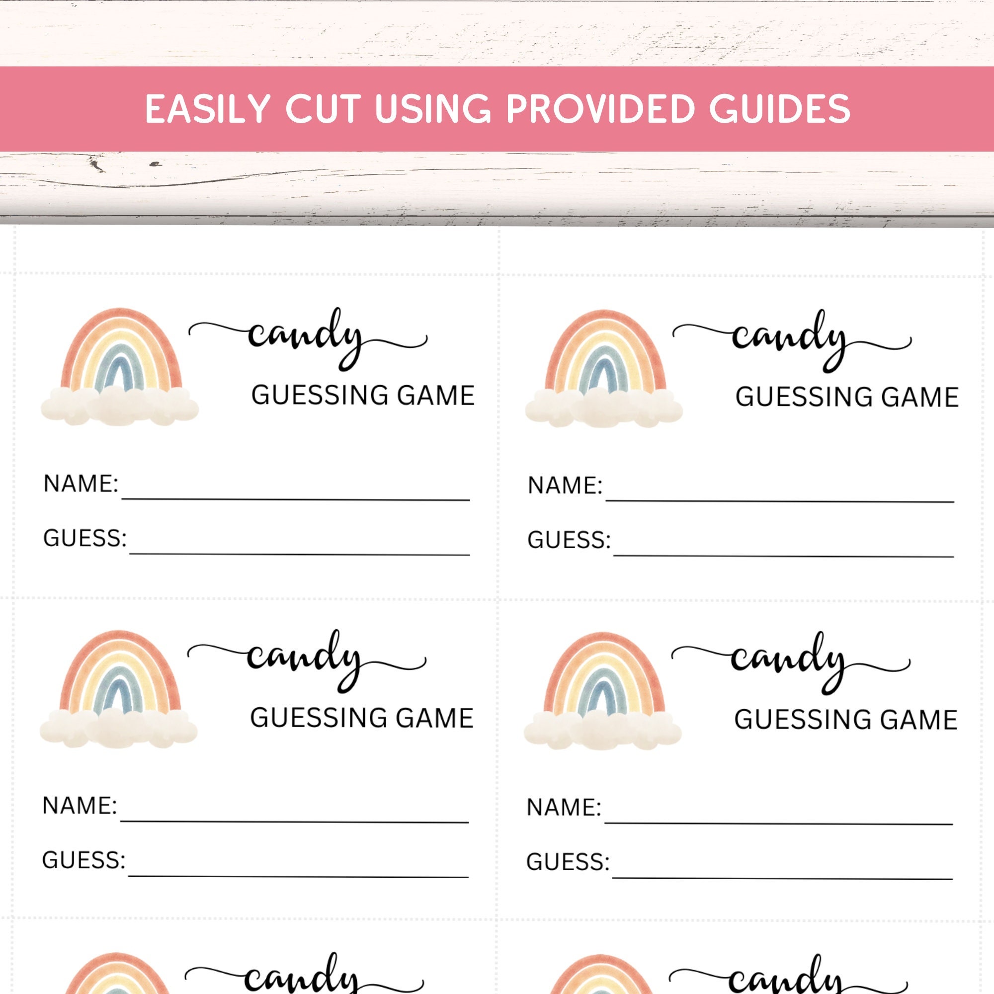 Guess How Many Candies Game - Candy Guessing Game - How Many Candies ...