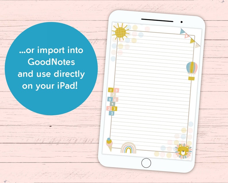 Cute Printable Baby Stationery Digital Note Paper Instant - Etsy