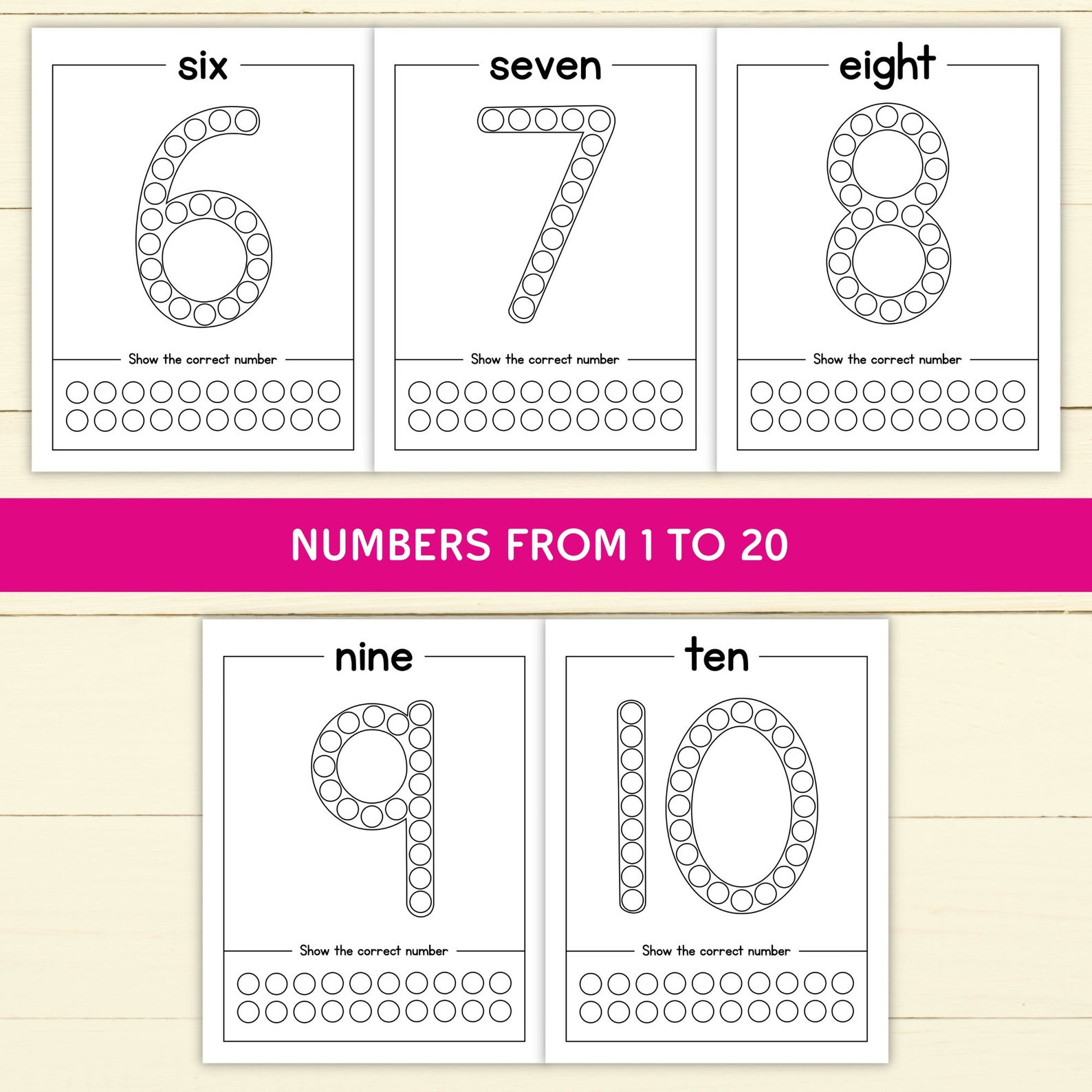 Dot-to-dot Numbers 1-20 - Printable Learning Activity for Kids ...