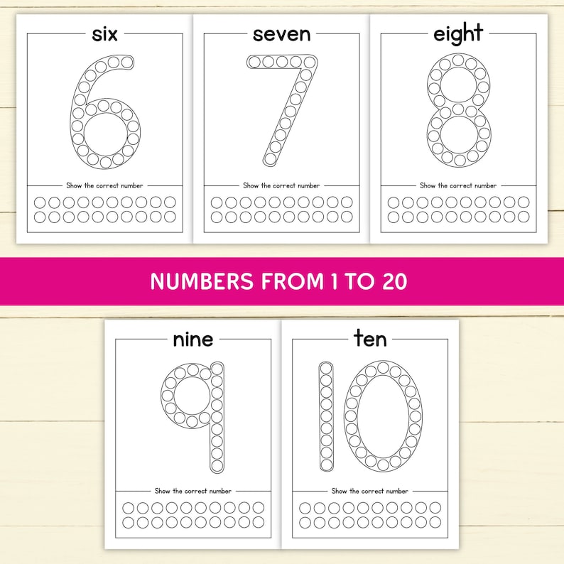 Dot-to-dot Numbers 1-20 - Printable Learning Activity for Kids ...