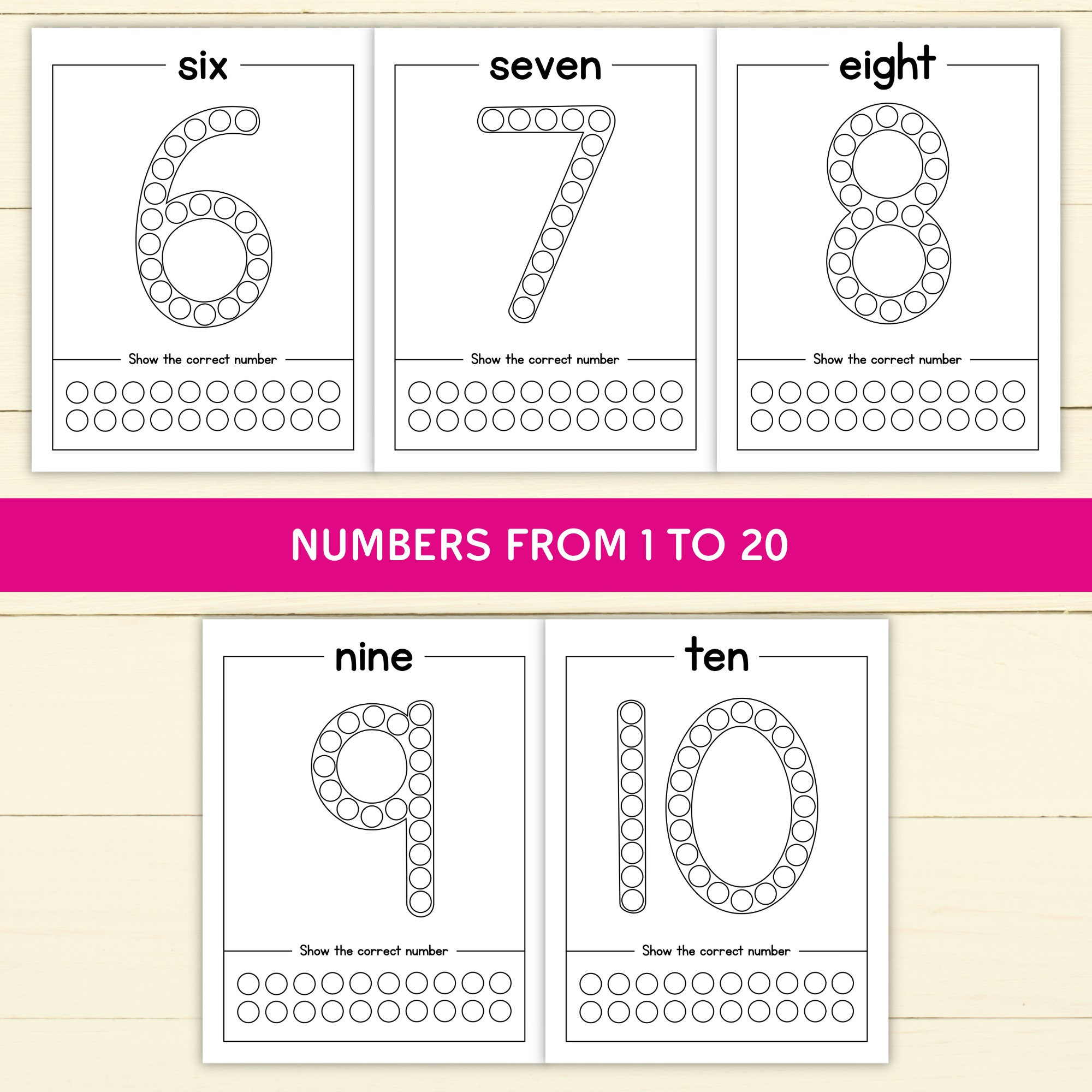 Dot-to-dot Numbers 1-20 - Printable Learning Activity for Kids ...